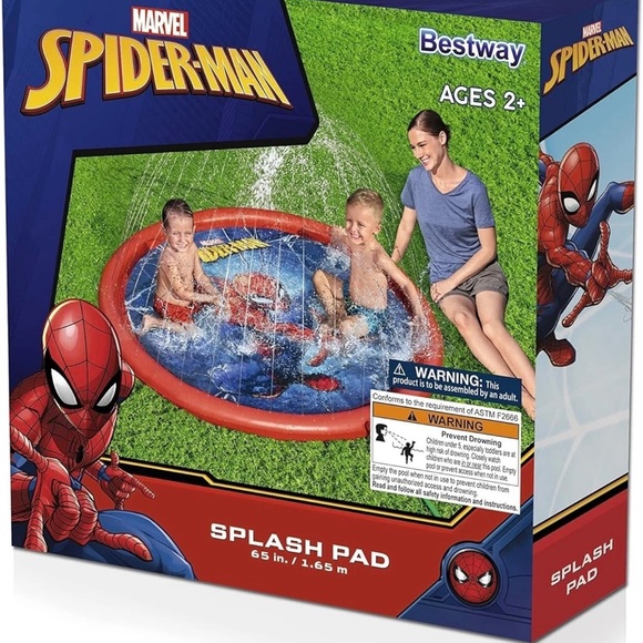 Marvel | Toys | Marvel Spiderman Water Play Splash Pad Red And Blue ...